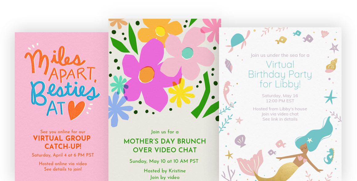 Free Online Invitations, Virtual Events and eCards | Evite